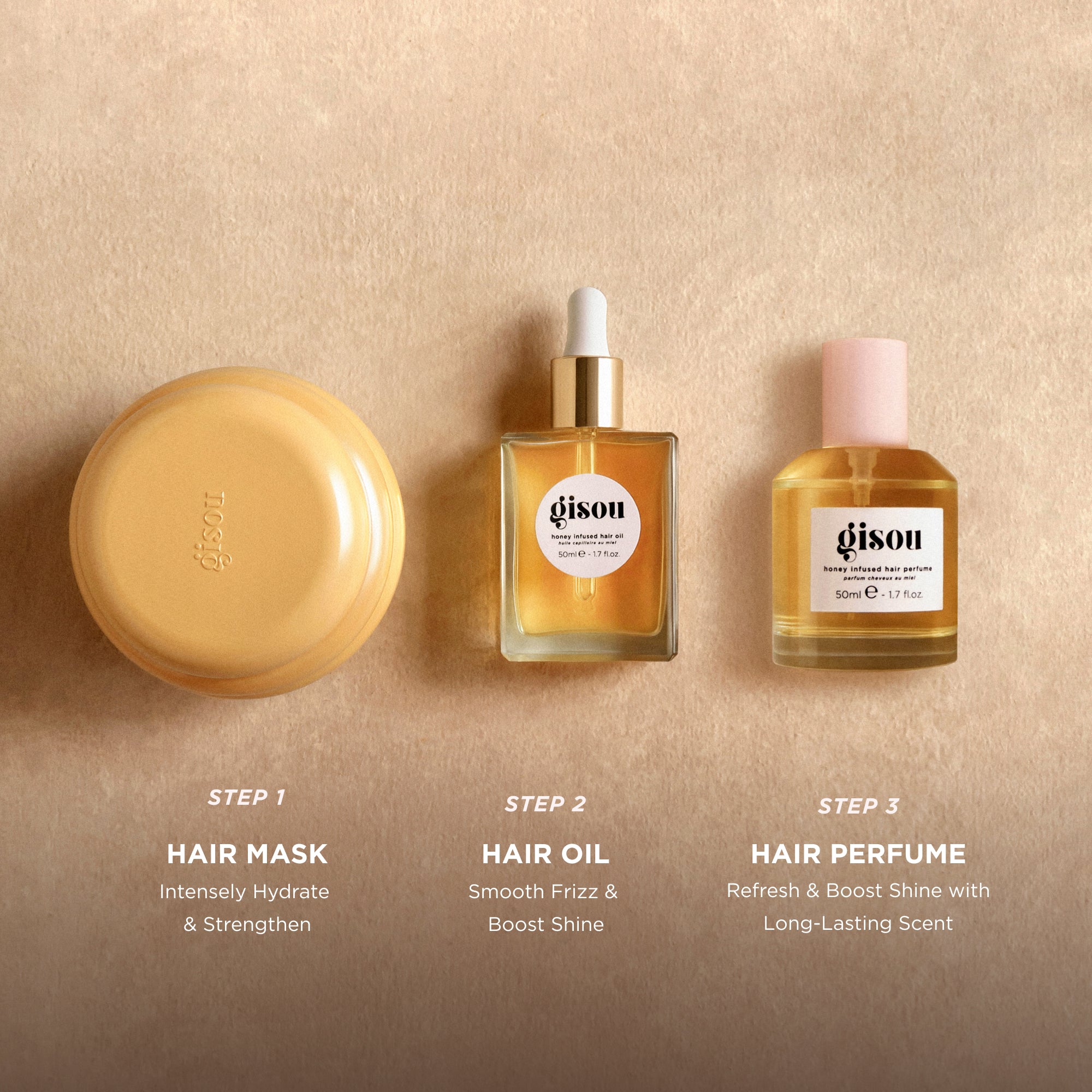 Honey Infused Hair Oil – Gisou EU